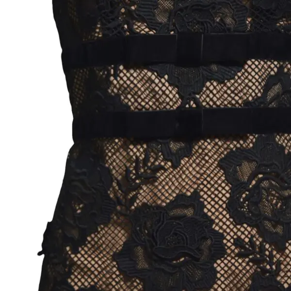 SELF-PORTRAIT Black Lace Dress