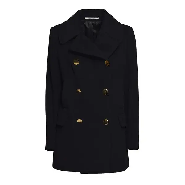 Tagliatore Double Breasted Coat - Nero