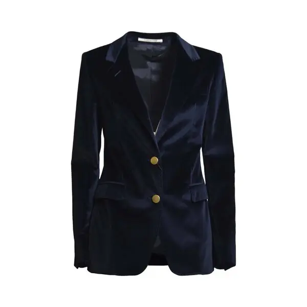 Tagliatore Velvet Blazer - Blu