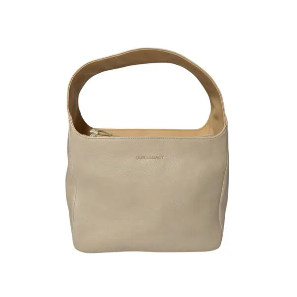 Our Legacy Textured Leather Top Handle Bag