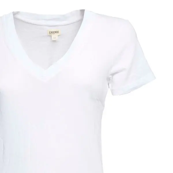 L'Agence V-neck Short Sleeve T-shirt