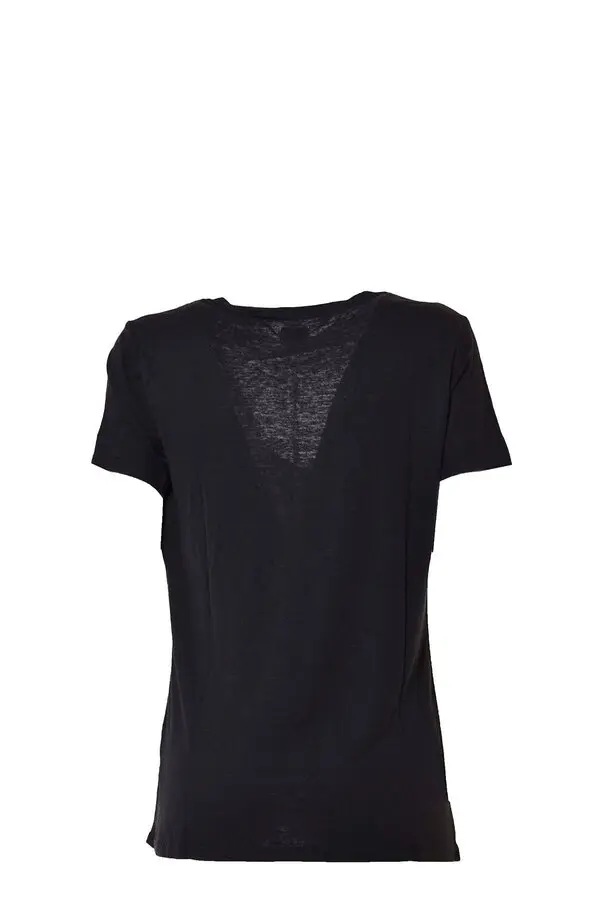 L'Agence Black V-neck T-shirt