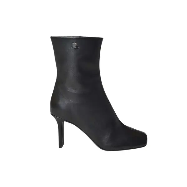 COURREGES Courrèges Ankle Boots With Square Toe And Stiletto Heel - Nero