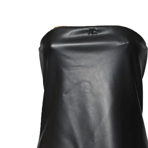 COURREGES Courrèges Strapless Faux Leather Midi Dress