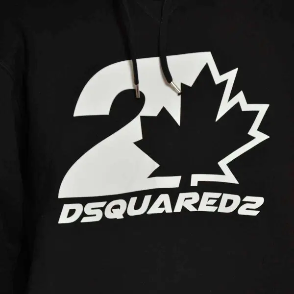 Dsquared2 Cotton Gauzed Sweatshirt With Adjustable Hood
