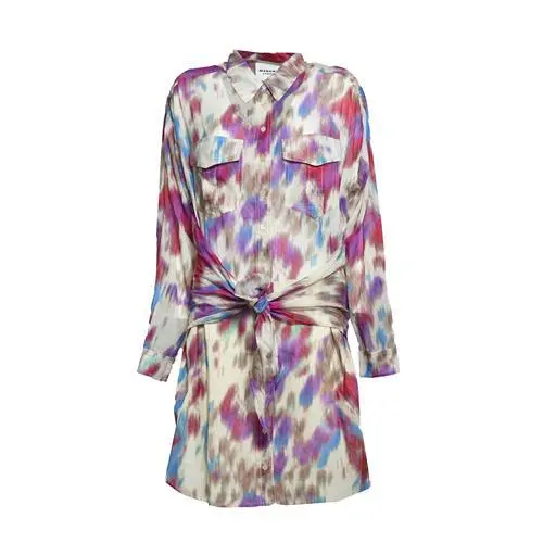 MARANT ETOILE Dresses - Beige/rosso