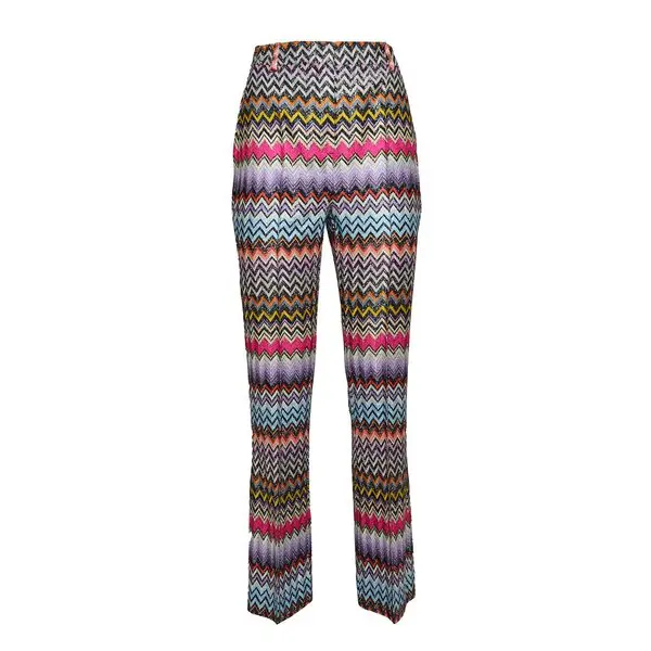 Missoni Zigzag Pattern Trousers - Multicolour/nero