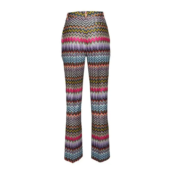 Missoni Zigzag Pattern Trousers - Multicolour/nero
