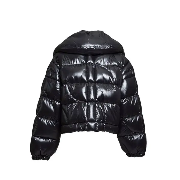 PATOU Quilted Nylon Down Jacket With Maxi Collar