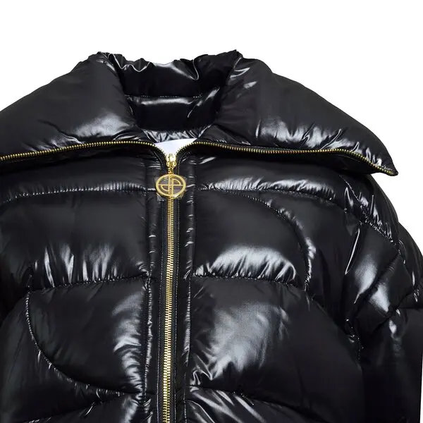PATOU Quilted Nylon Down Jacket With Maxi Collar