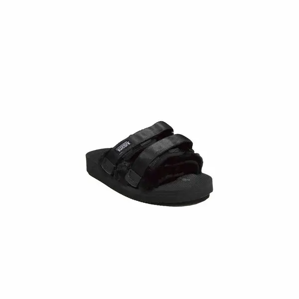 Suicoke Sandals With Fur Lining And Platform Sole