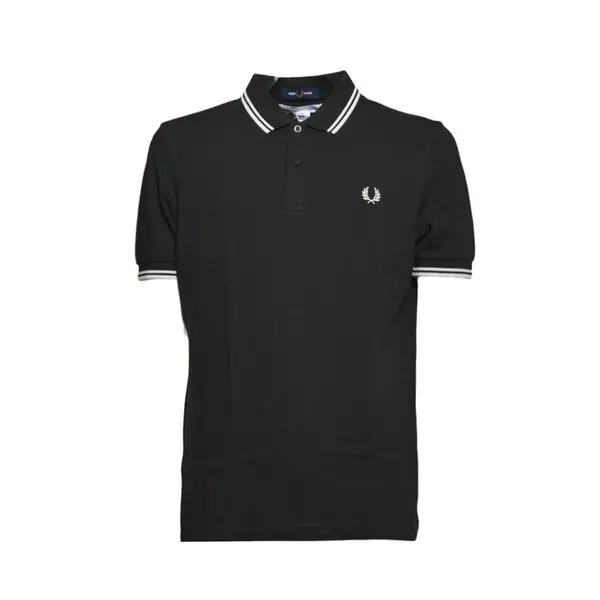 Comme Des Garçons Fred Perry Polo Shirt With Contrasting Trim - Verde