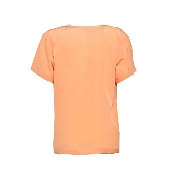 BARBA NAPOLI V-neck Short Sleeve Shirt With Pocket Detail