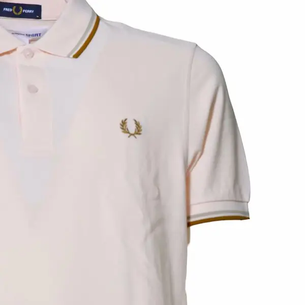 Comme Des Garçons Fred Perry Polo Shirt With Laurel Wreath Emblem - Pesca