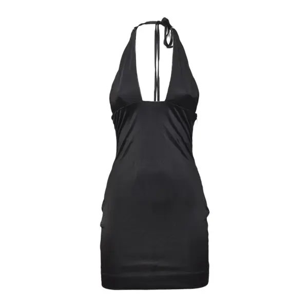 Dsquared2 Halterneck Plunge Mini Dress