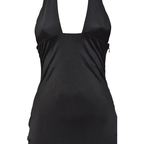 Dsquared2 Halterneck Plunge Mini Dress