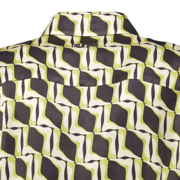 MSGM Geometric Print Shirt - Multicolour