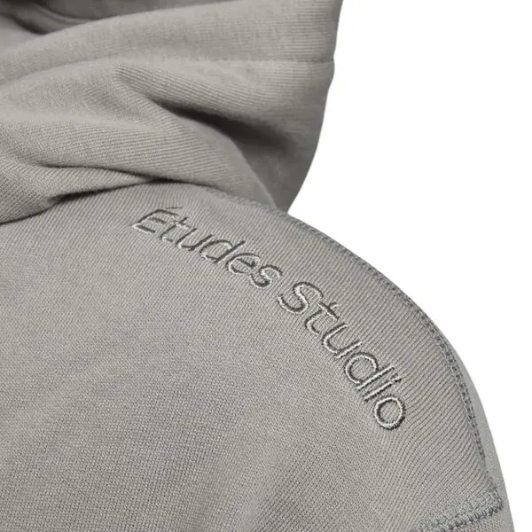 ETUDES Studio Grey Embroidered Hoodie