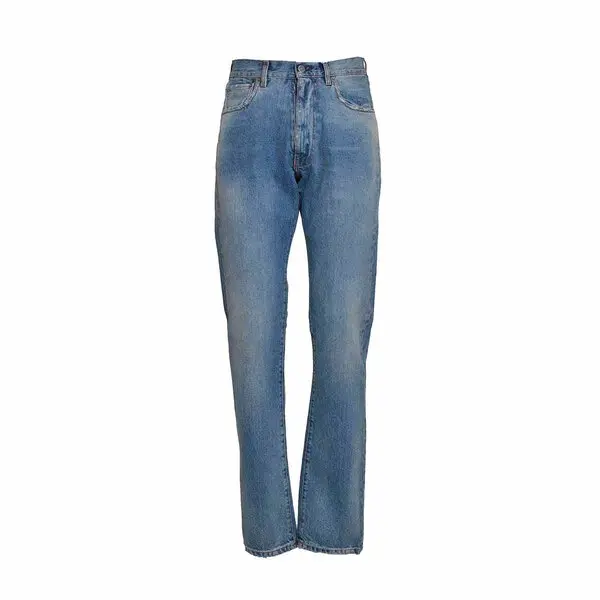 MAISON MARGIELA Medium Wash Cotton Jeans - Denim