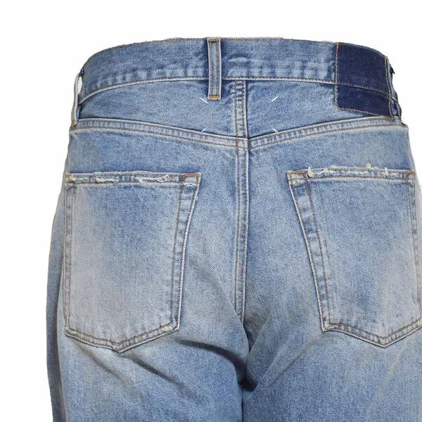 MAISON MARGIELA Medium Wash Cotton Jeans - Denim