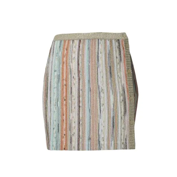 Missoni Striped Beaded Mini Skirt - Multicolour