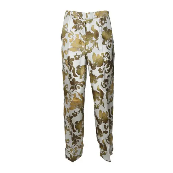 Max Mara Trousers - Beige/oro