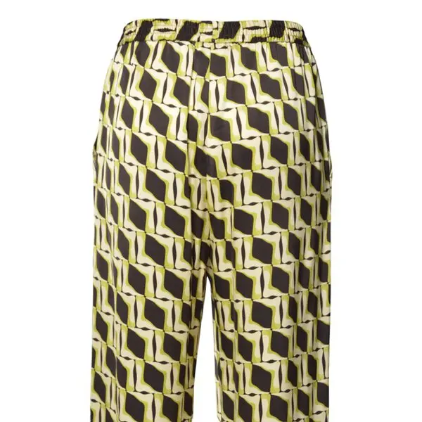 MSGM Geometric Print Wide Leg Trousers