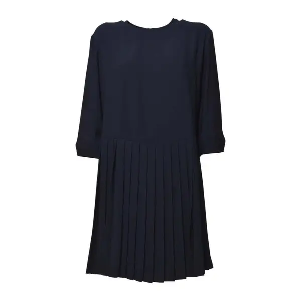 Aspesi Pleated Midi Dress - Blu Notte