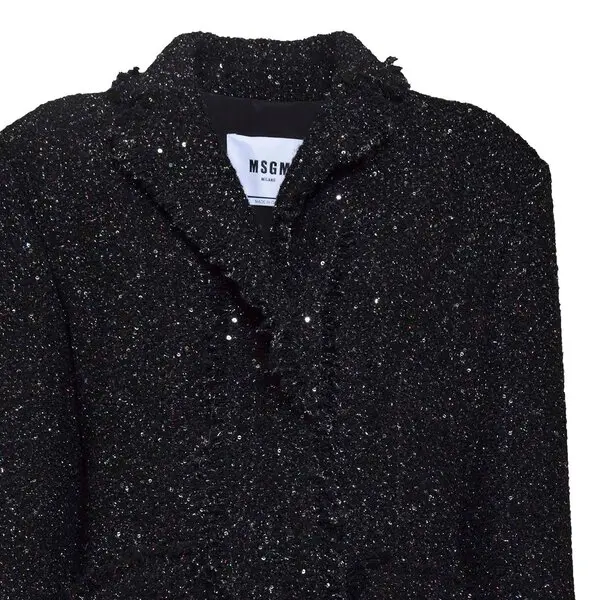 MSGM Embellished Textured Jacket