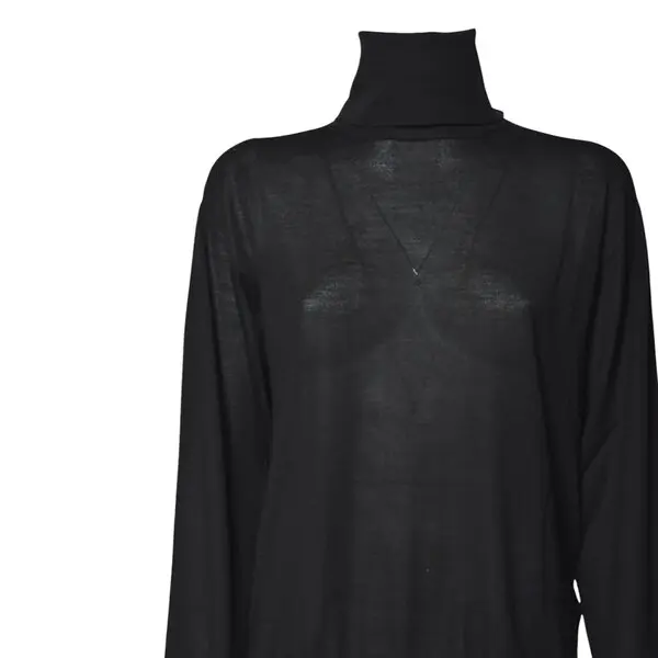 JIL SANDER Black Turtleneck Sweater