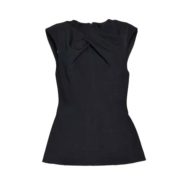 JIL SANDER Sleeveless Bow Detail Top