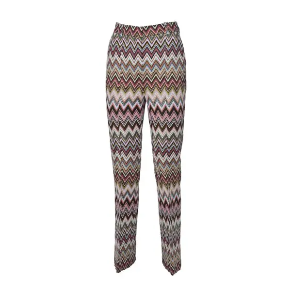 Missoni Chevron Pattern Trousers - Multicolour