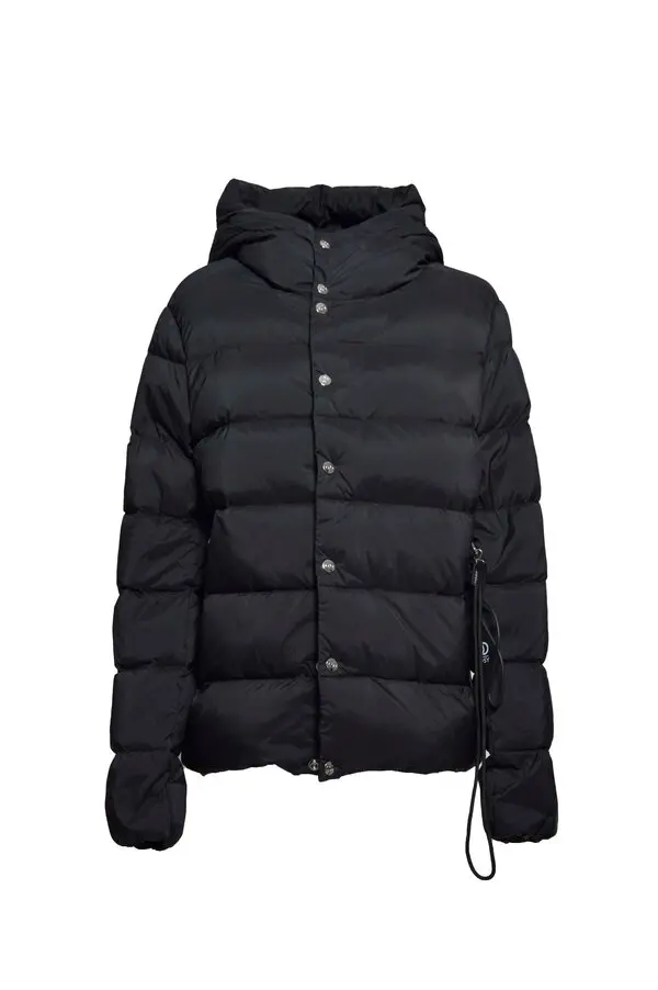 OOSY Down Puffer Jacket With Drawstring Detail