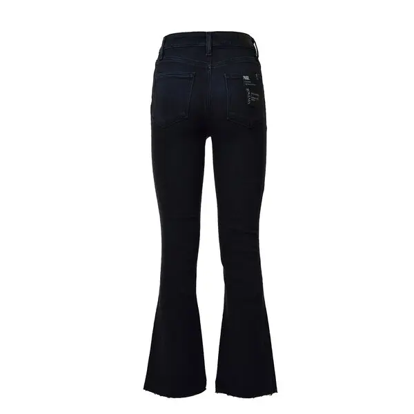 Paige Stonewash Effect Denim Jeans - Nero