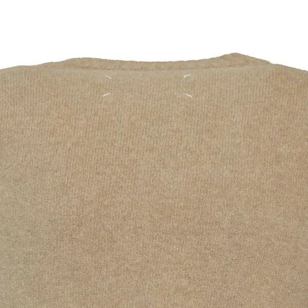 MAISON MARGIELA Short Sleeve Knit Sweater - Cammello