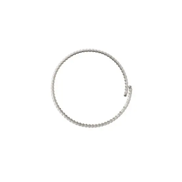 ALEVA' BIJOUX Aleva Bijoux Choker With Rhinestones - Argento