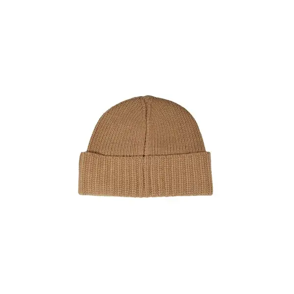 Dsquared2 Shaved Wool, Cashmere And Viscose Blend Knit Beanie With 'd2' Plaque