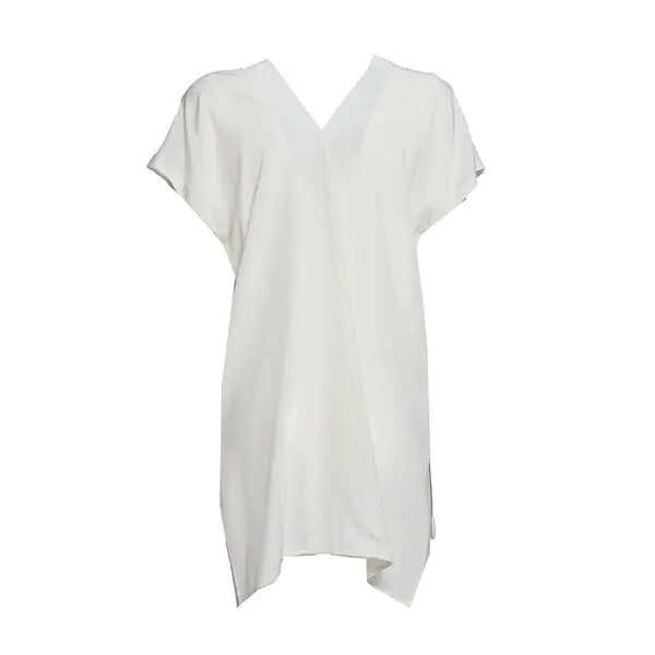Aspesi V-neck Draped Top - Natural
