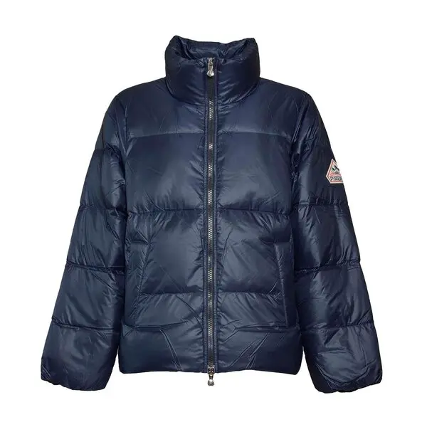 Pyrenex Quilted Puff Jacket With Stand Collar - Blu