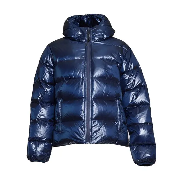 Aspesi Short Padded Down Jacket With High Collar And Hood
