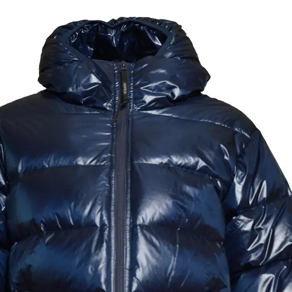 Aspesi Short Padded Down Jacket With High Collar And Hood