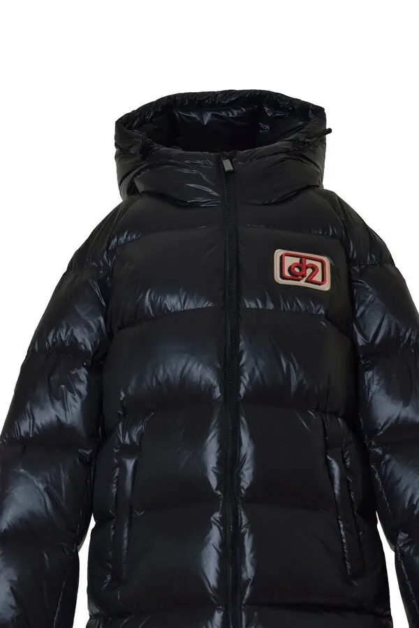 Dsquared2 Padded Hooded Down Jacket With Logo Detail