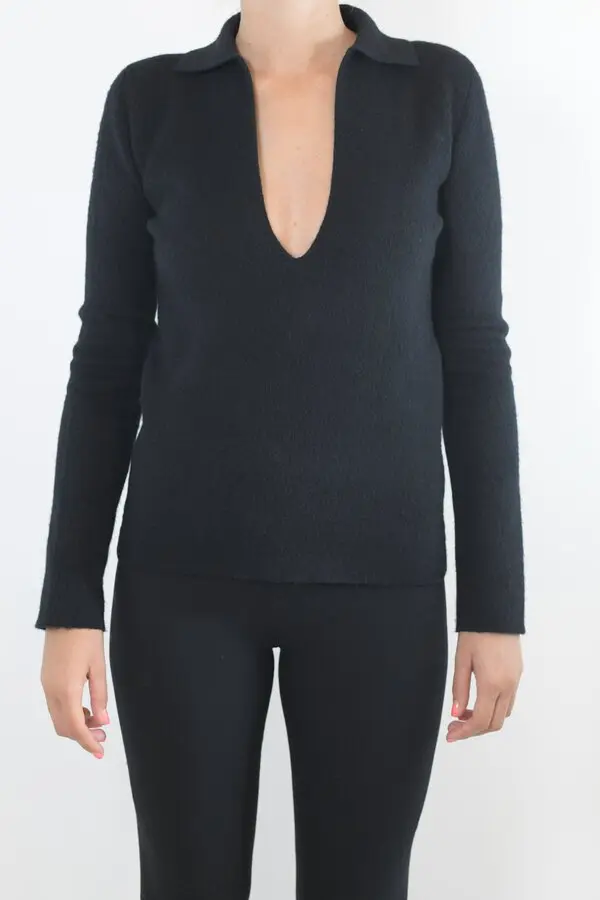 JIL SANDER Black Pullover Sweater