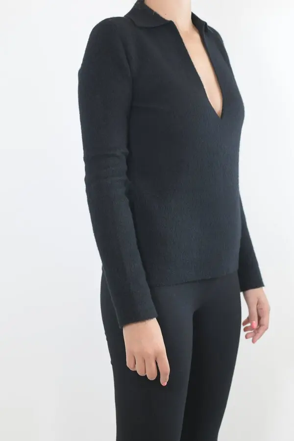 JIL SANDER Black Pullover Sweater