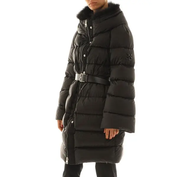 Ermanno Scervino Padded Down Coat With Fur Trim
