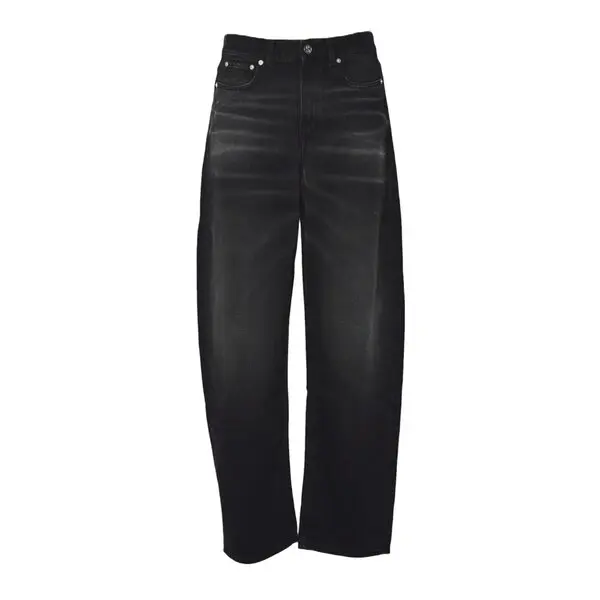 Séfr Black Wash Wide Leg Jeans - Nero