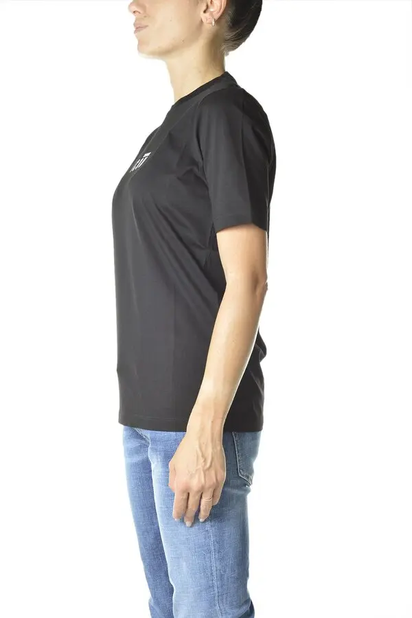 Dsquared2 Black Cotton 'icon' Print Logo T-shirt - Nero