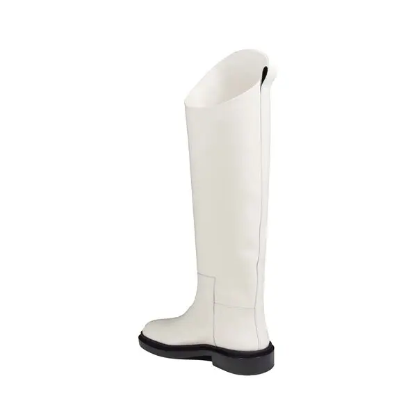 JIL SANDER Knee High Boots - Natural