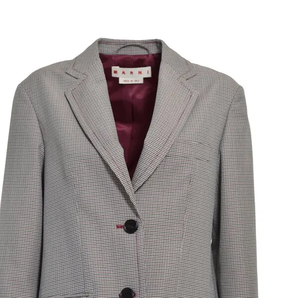 Marni Single-breasted Houndstooth Blazer