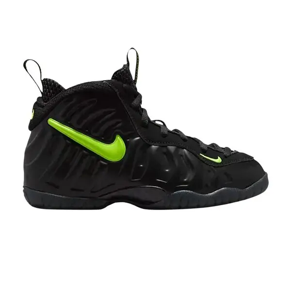 Nike Little Posite Pro Ps 'voltage' High Top Sneakers - Black